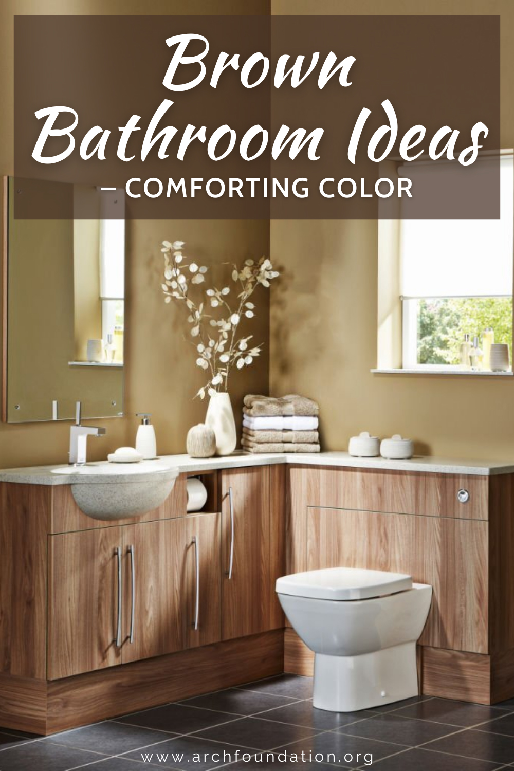 51 Brown Bathroom Ideas - Comforting Color 2024