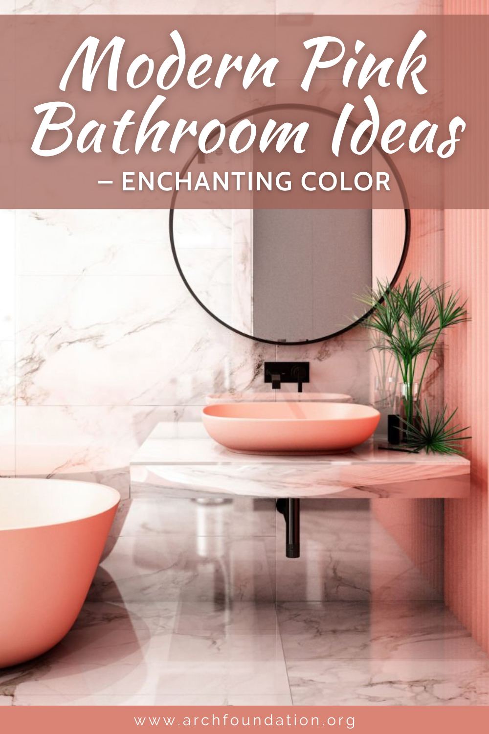 52+ Modern Pink Bathroom Ideas - Enchanting Color 2024