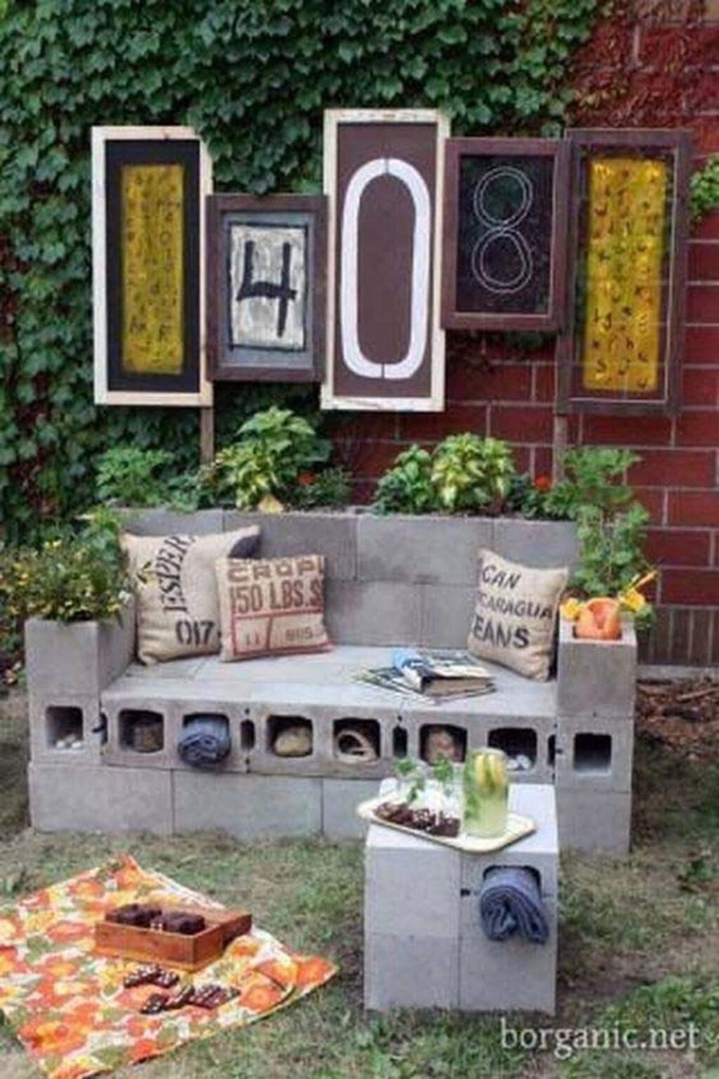 28 Best Cinder Block Bench Ideas for Garden Seating