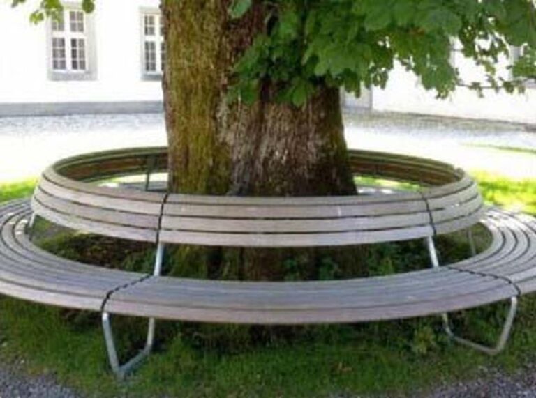 54 Beautiful Bench Around Tree Ideas to Transform Your Garden Space
