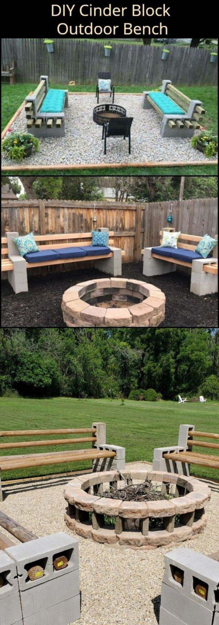 28 Best Cinder Block Bench Ideas for Garden Seating