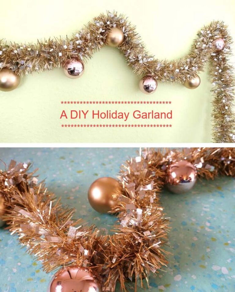22 Easy Christmas Tinsel Decor Ideas