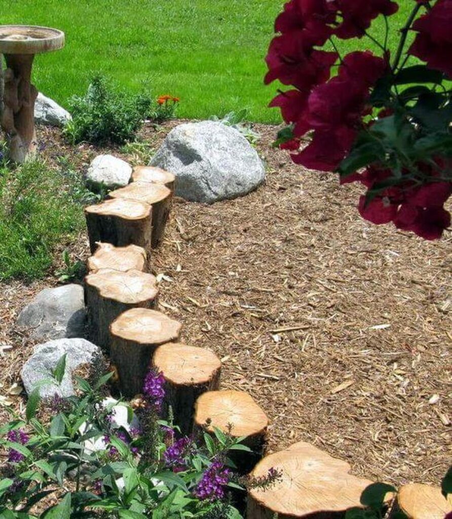 26 Fun DIY Wood Log Projects for Your Garden