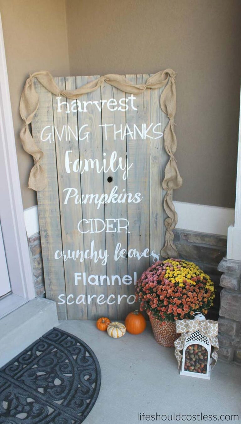 28 Creative DIY Front Porch Sign Ideas for Every Season