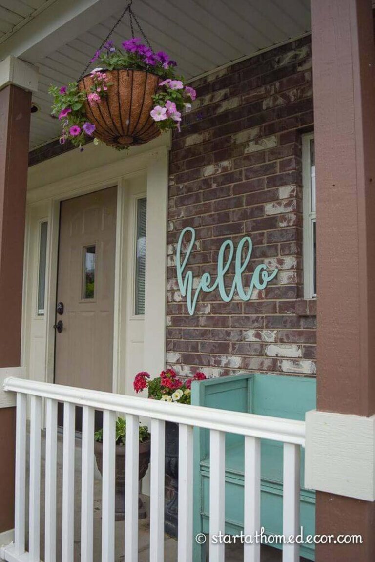 28 Creative DIY Front Porch Sign Ideas for Every Season