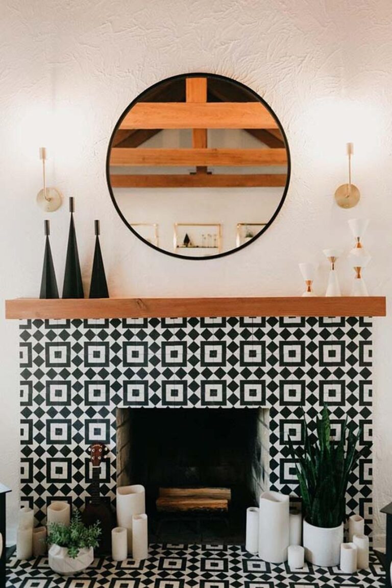 28 Beautiful Fireplace Tile Ideas to Refresh Your Home