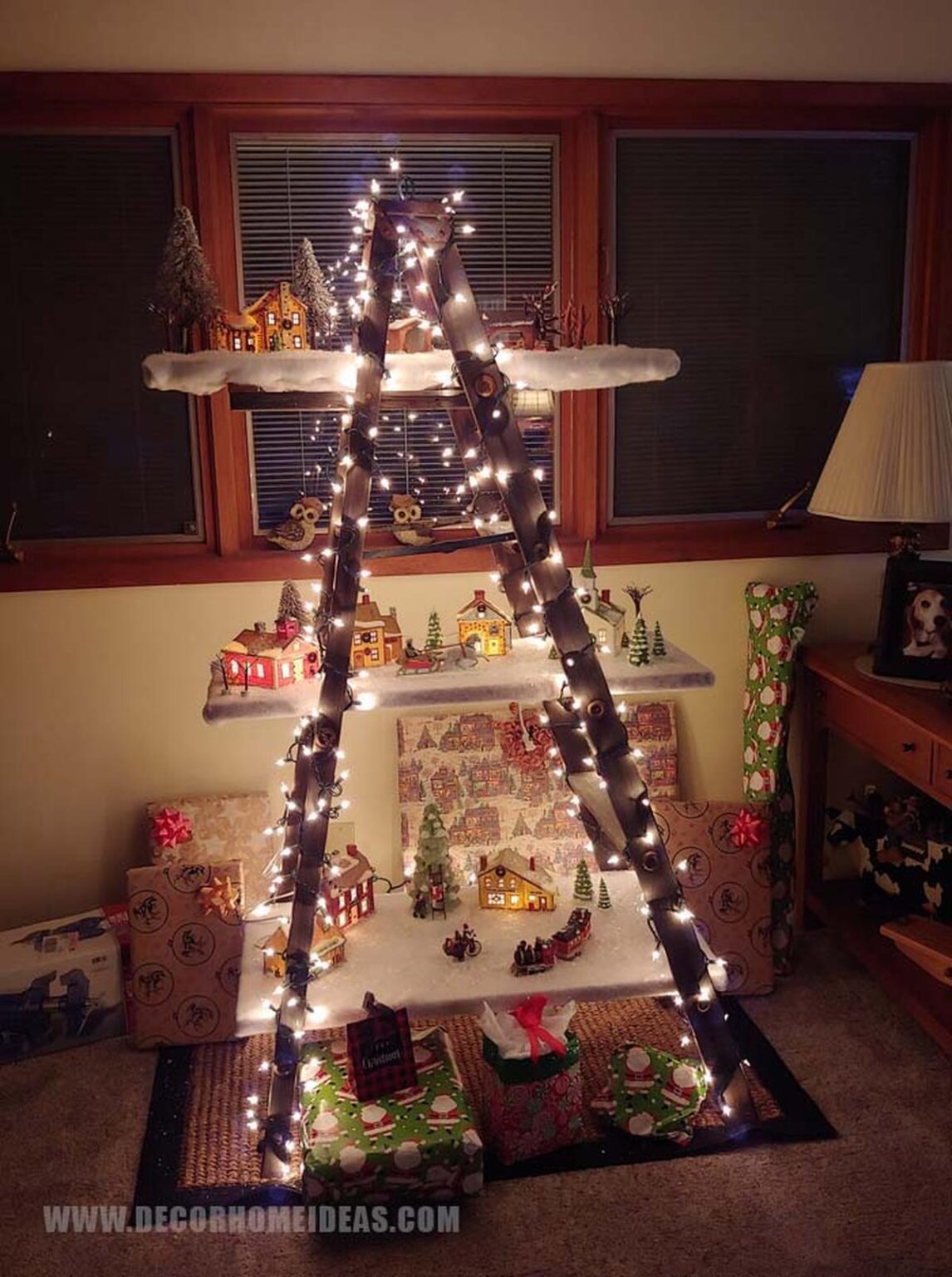 28 Innovative Christmas Ladder Tree Designs to Try