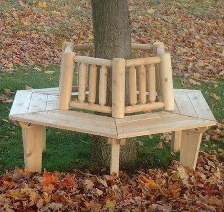 54 Beautiful Bench Around Tree Ideas to Transform Your Garden Space