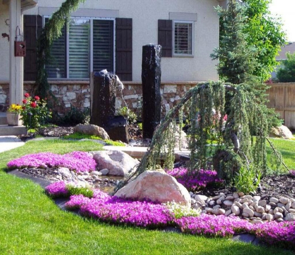 27 Best River Rock Ideas for Your Front Yard Landscape
