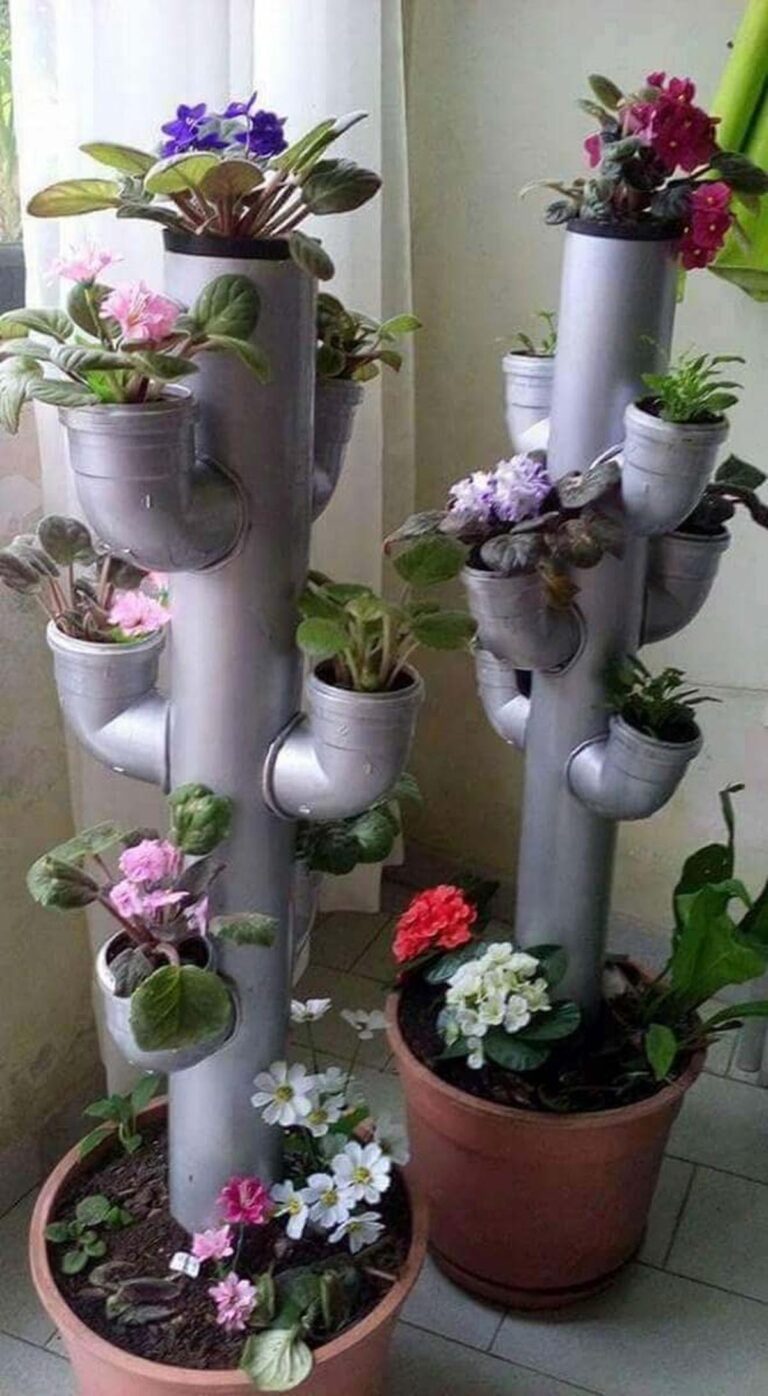21 Best DIY Flower Towers for a Stunning Garden Look