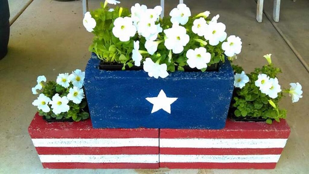24 Creative Painted Cinder Block Ideas for a Colorful Home