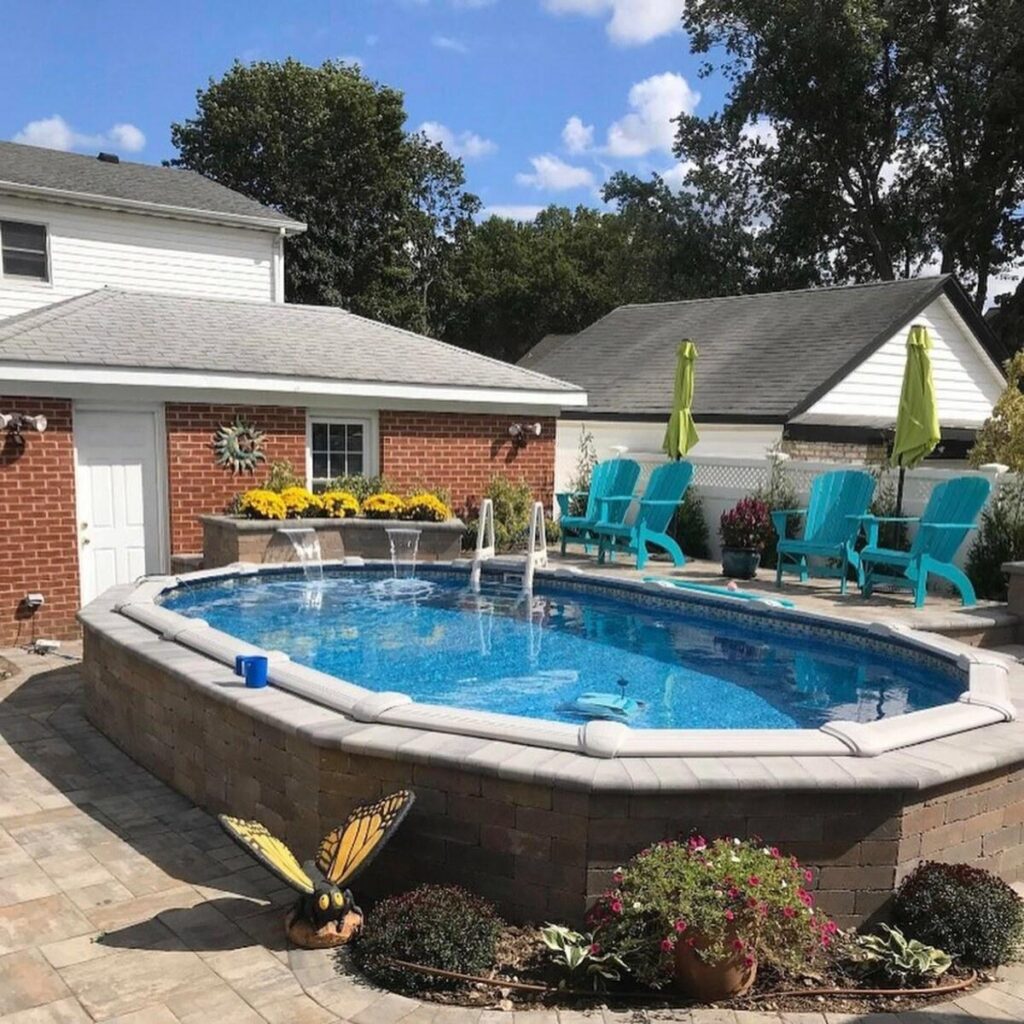20 Ideal Landscaping Ideas for Above-Ground Pools