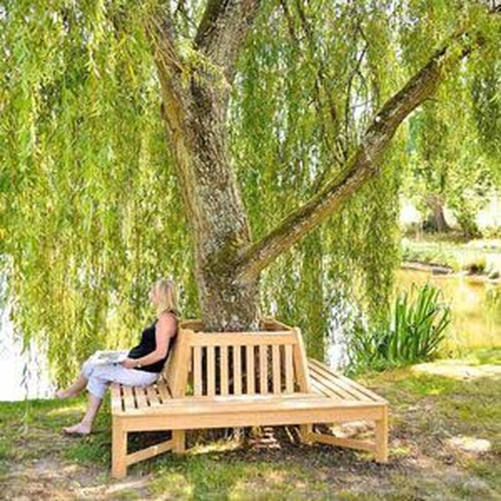 54 Beautiful Bench Around Tree Ideas to Transform Your Garden Space