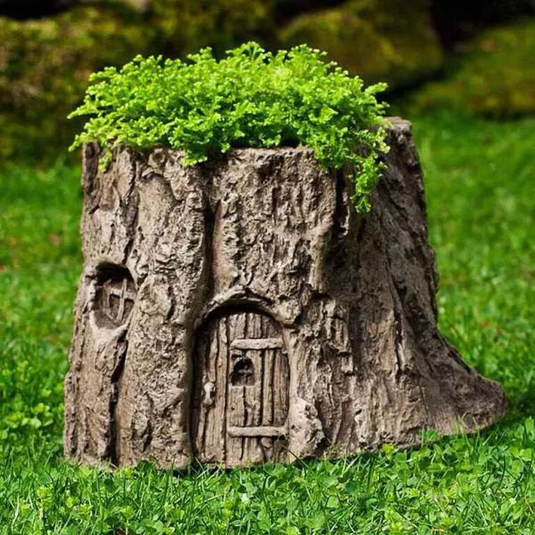 30 Creative Tree Stump Planter Ideas You’ll Love