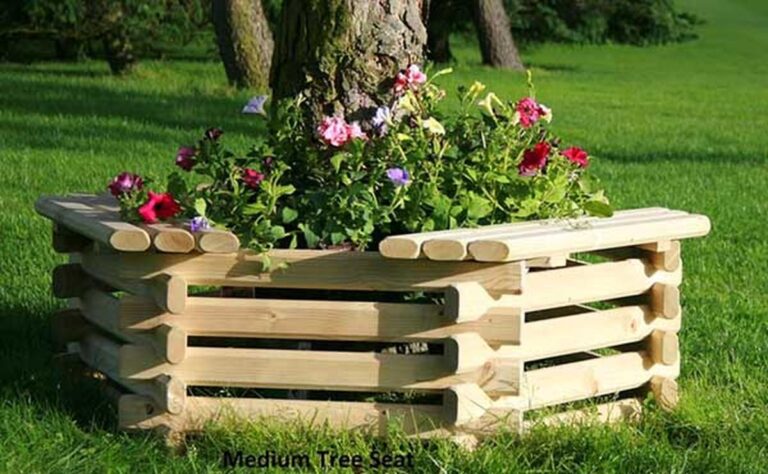 22 Charming Flower Bed Ideas to Dress Up Trees