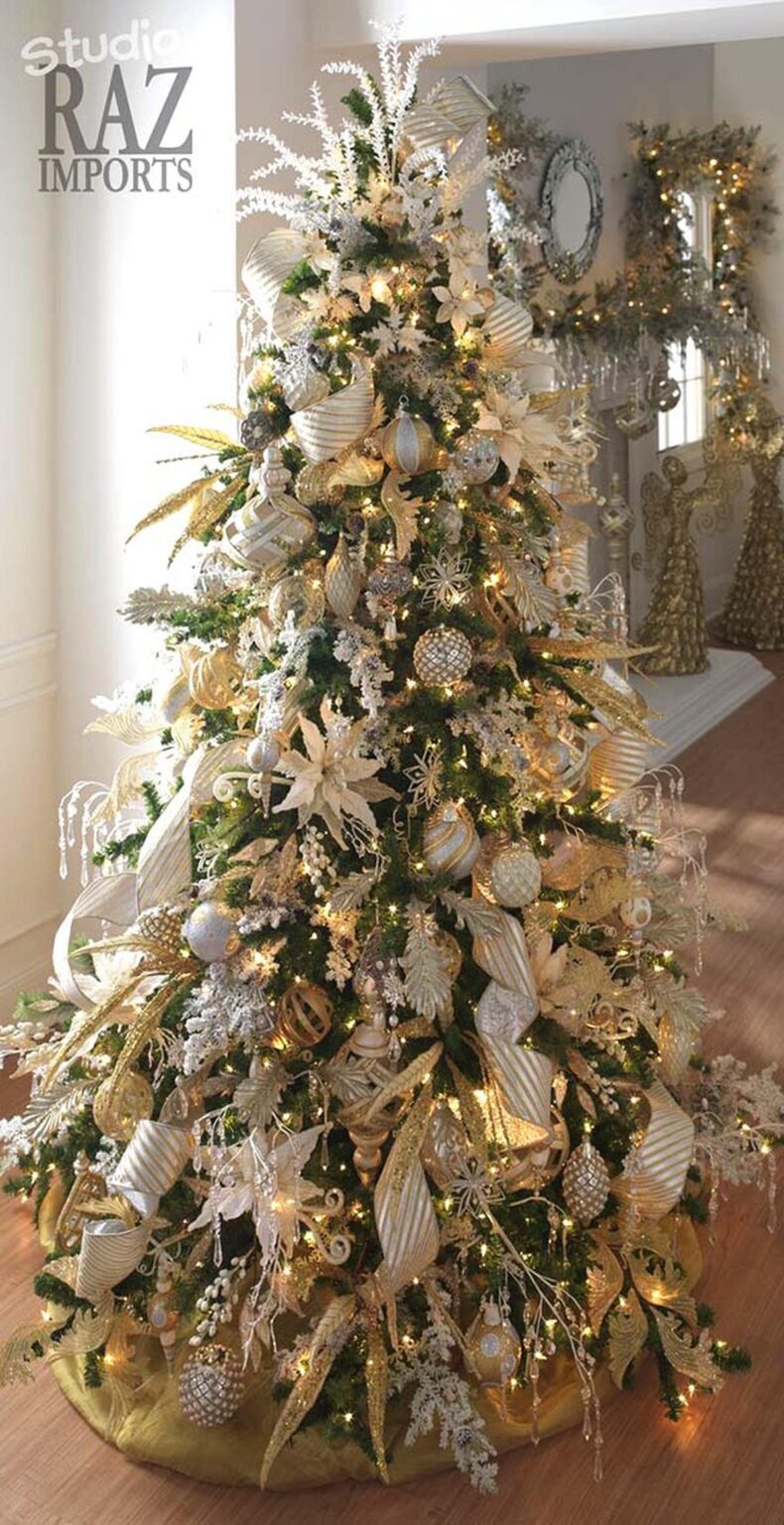 22 Sparkling Silver and Gold Christmas Decors for the Holidays