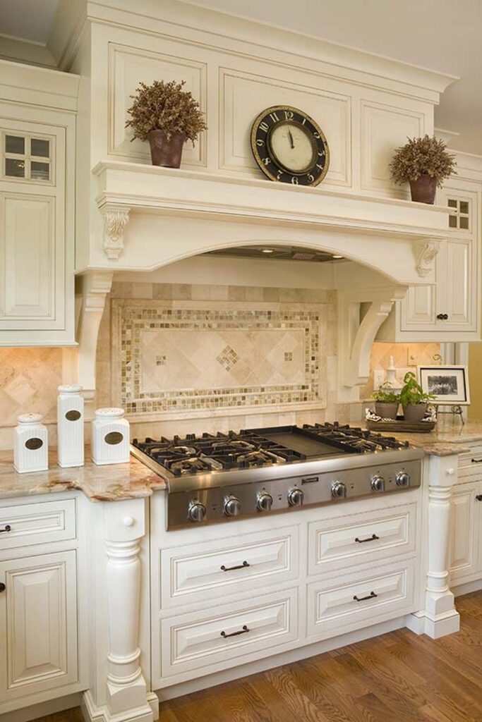 32 Antique White Kitchen Cabinets for a Classic Kitchen