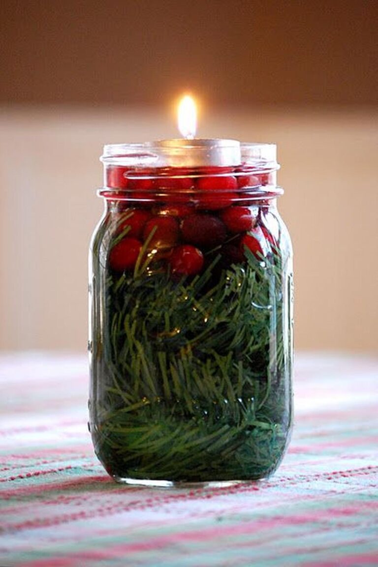 46 Christmas Spirit Jar Designs to Brighten Festive Decor