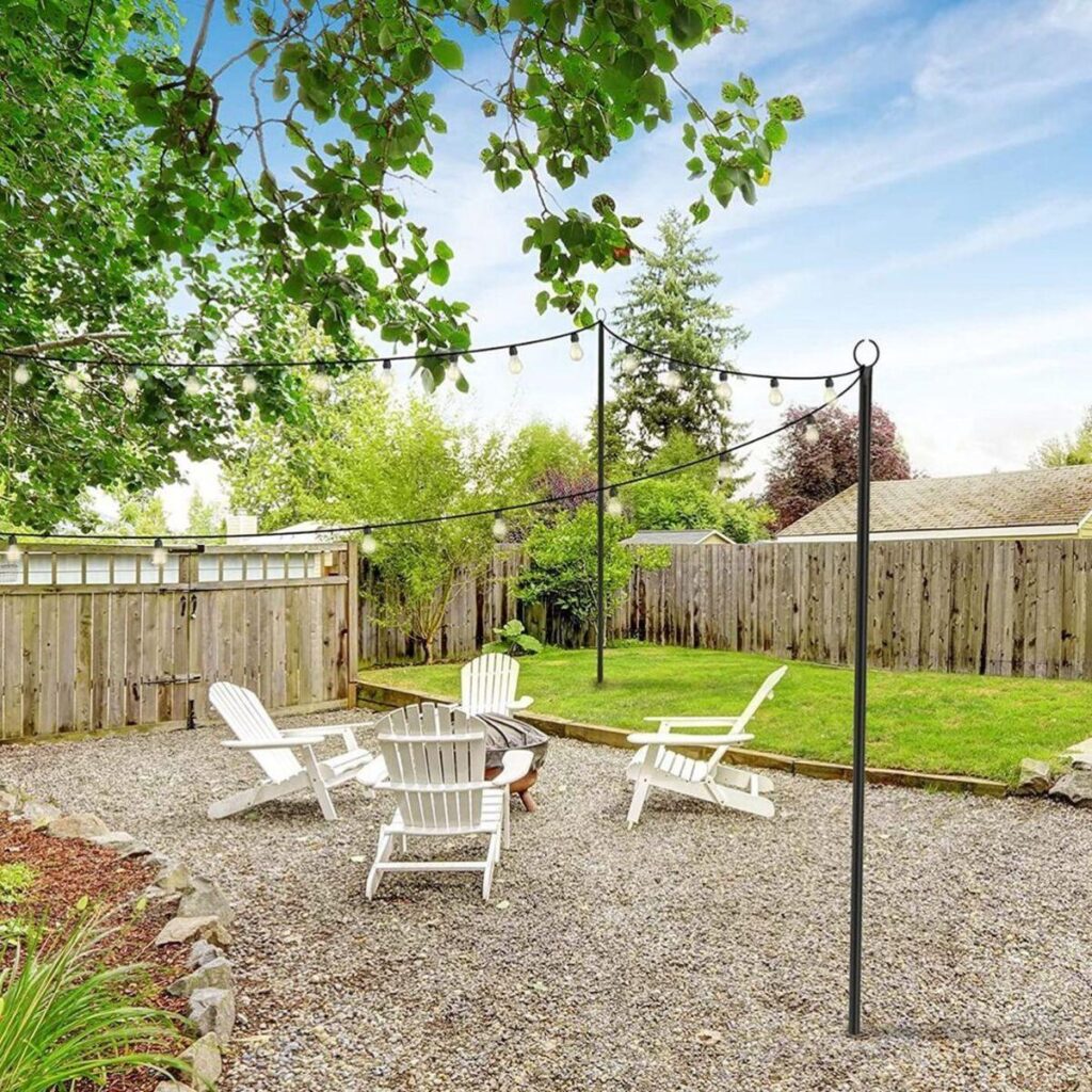14 DIY Patio Light Pole Ideas for Brighter Evenings