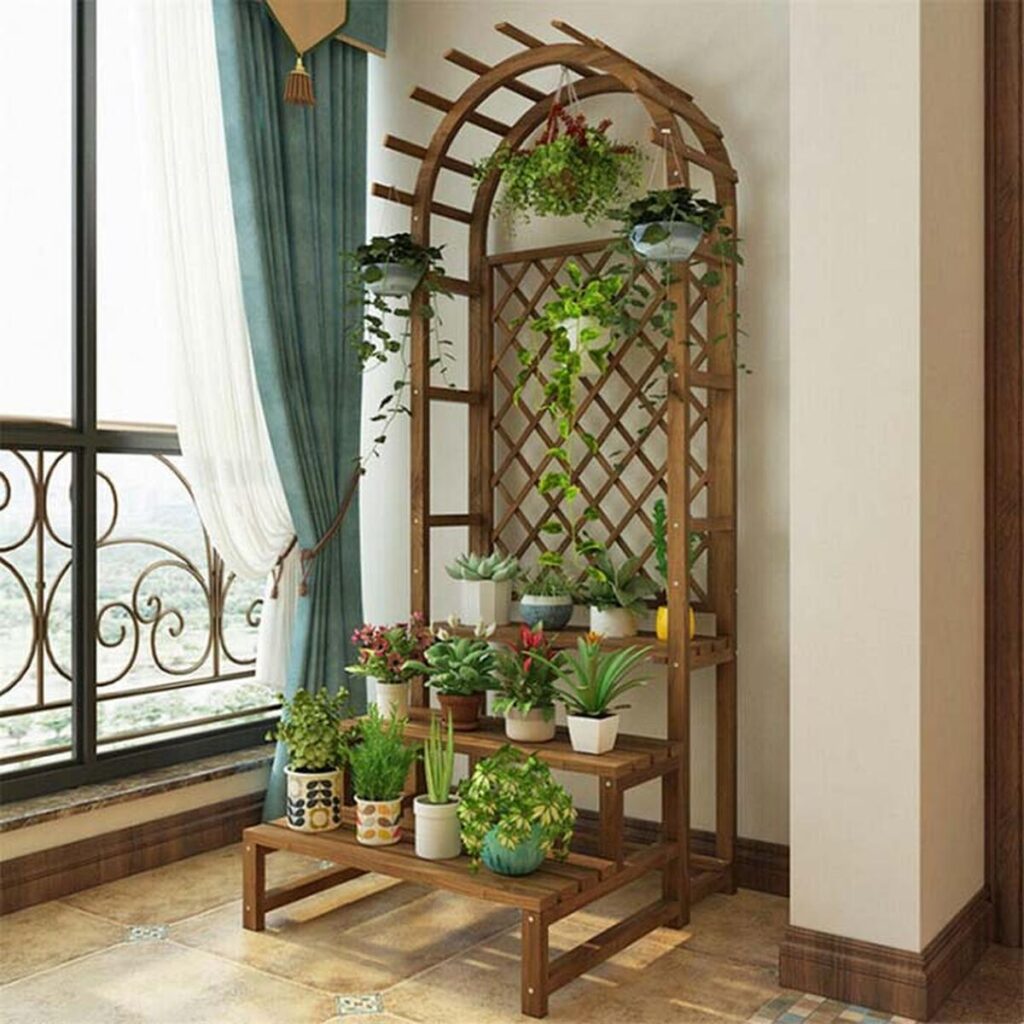23 Creative Indoor Ladder Planters for Stylish Greenery