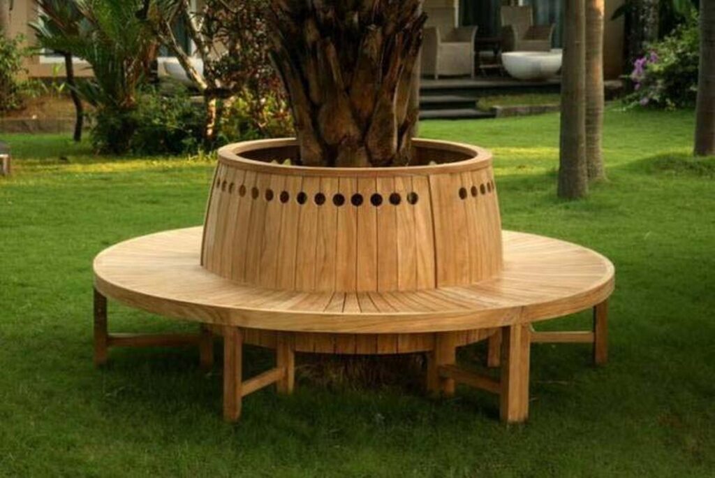 54 Beautiful Bench Around Tree Ideas to Transform Your Garden Space