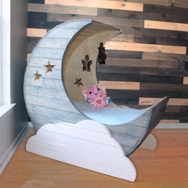 12 DIY Ideas for Cute Moon Shaped Baby Cribs