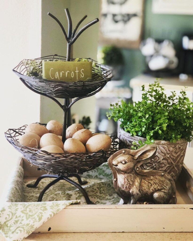 24 Rustic Easter Decor Ideas to Add Spring Charm