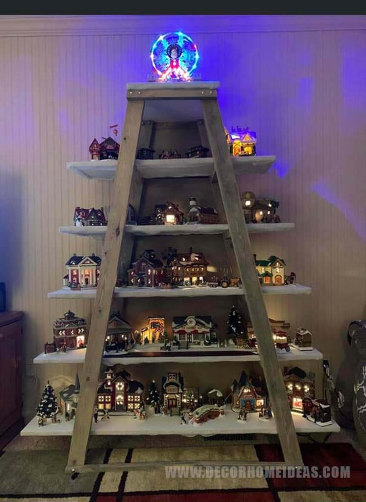 28 Innovative Christmas Ladder Tree Designs to Try