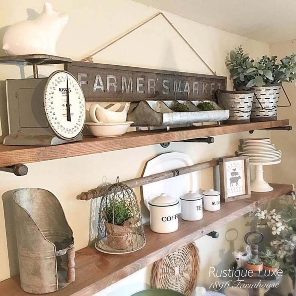 32 Best Farmhouse Shelf Decor Ideas for Your Home