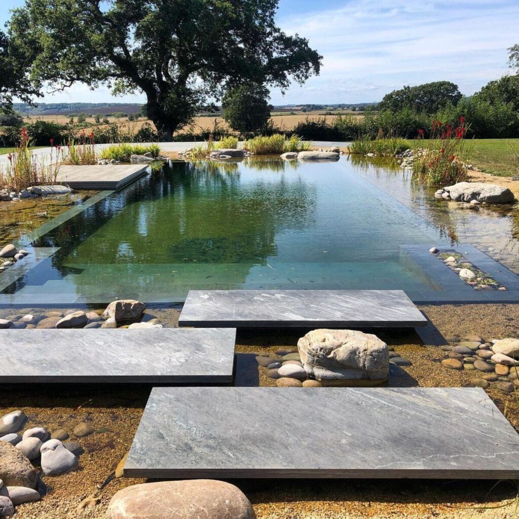 24 Stunning Natural Swimming Pond Ideas for a Relaxation Oasis