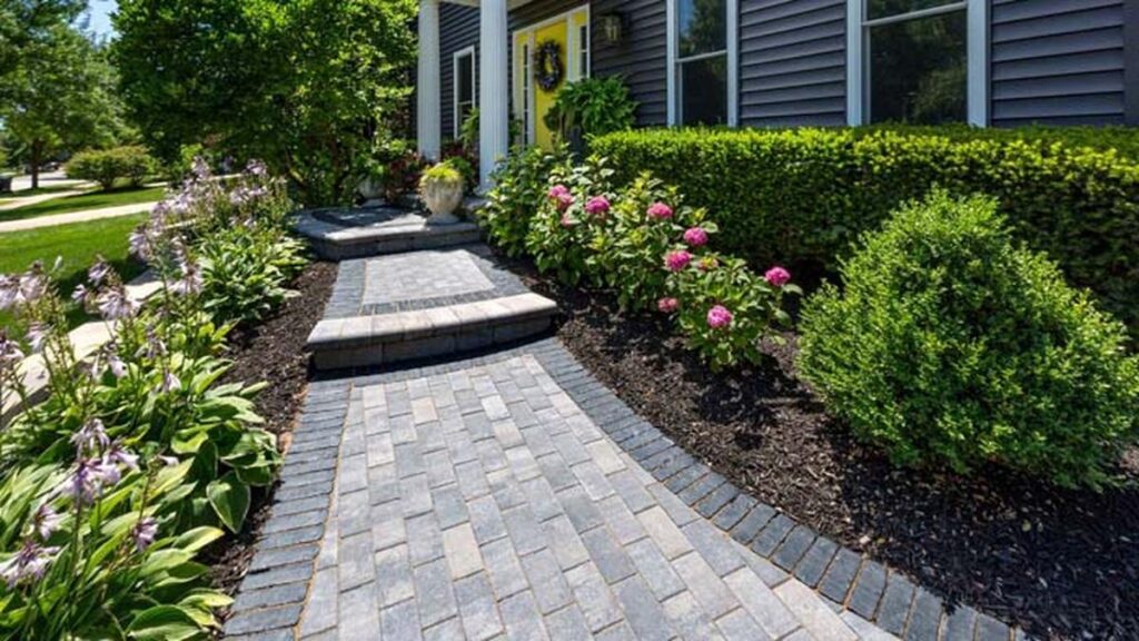 26 Impressive Paver Walkways for Garden Charm