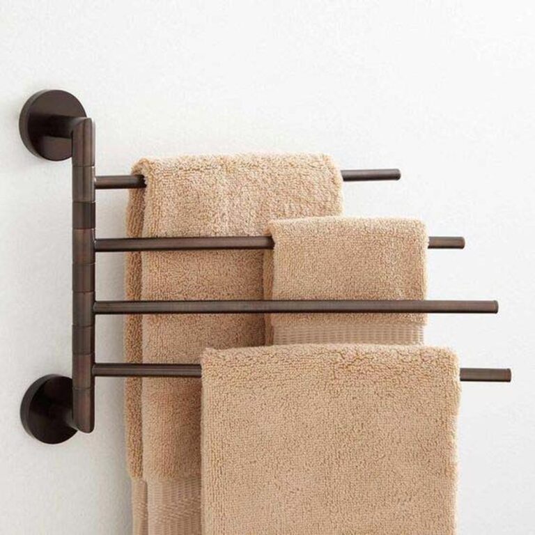 37 Amazing Towel Rack Ideas for a Neat Bathroom