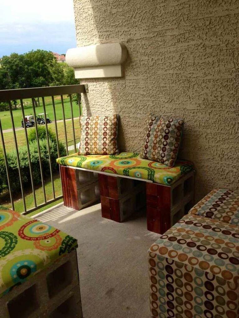 24 Creative Painted Cinder Block Ideas for a Colorful Home