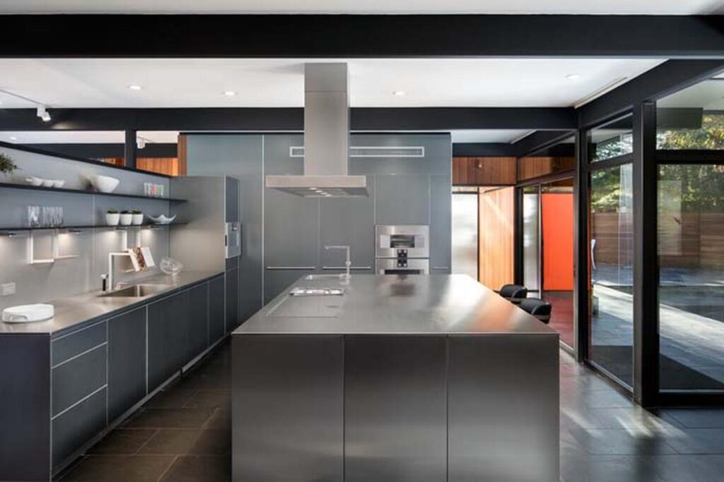 48 Modern Steel Metal Kitchen Cabinet Ideas for a Trendy Kitchen Makeover