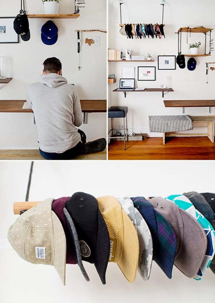 84 DIY Hat Rack Ideas to Organize in Style