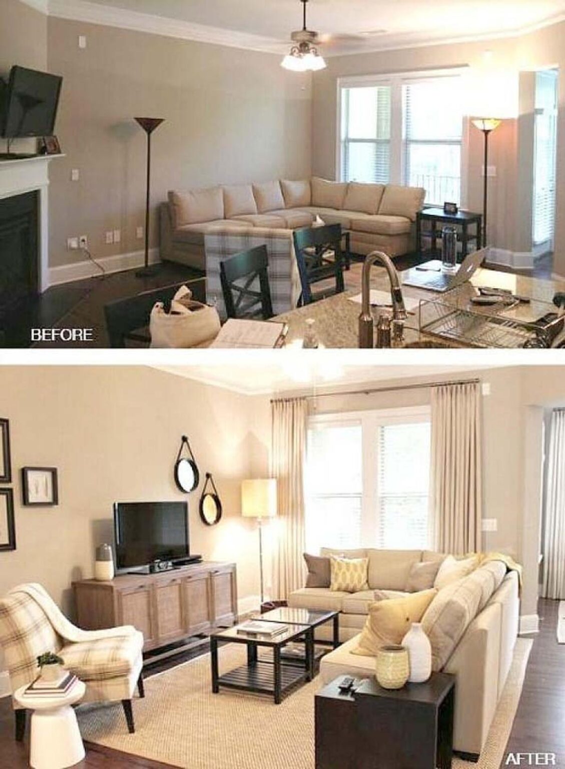 36 Before-and-After Living Room Makeovers for Inspiration