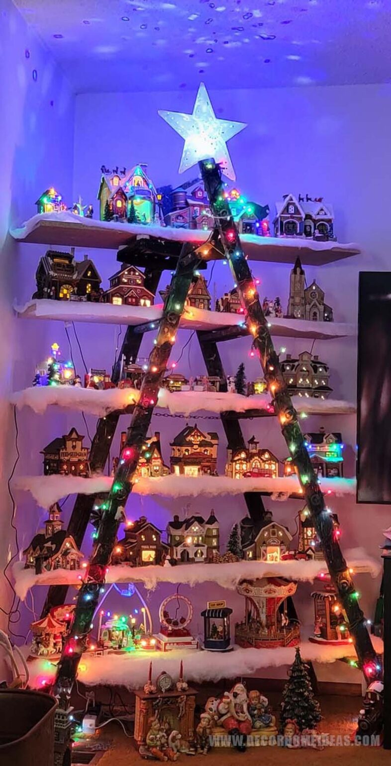 28 Innovative Christmas Ladder Tree Designs to Try