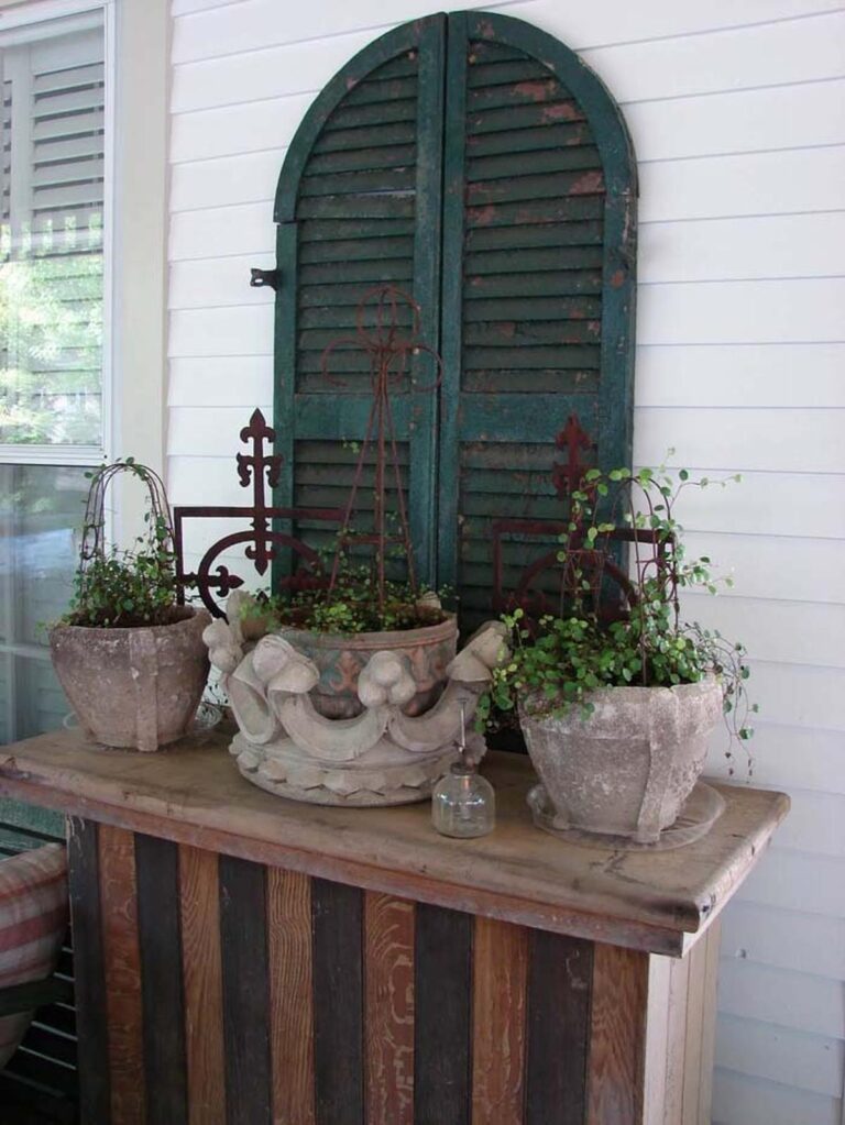 45 Ways to Repurpose Old Shutters in Home Decor