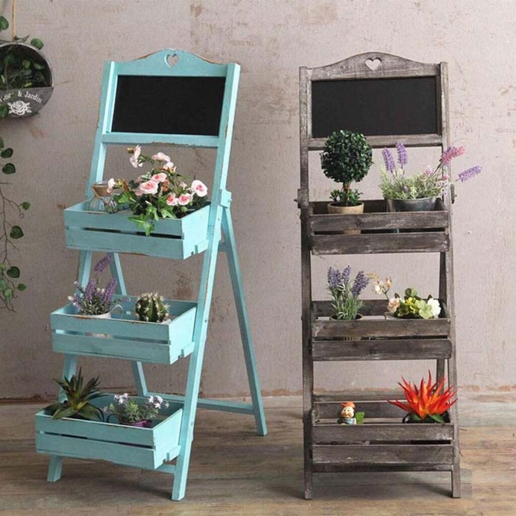 23 Creative Indoor Ladder Planters for Stylish Greenery
