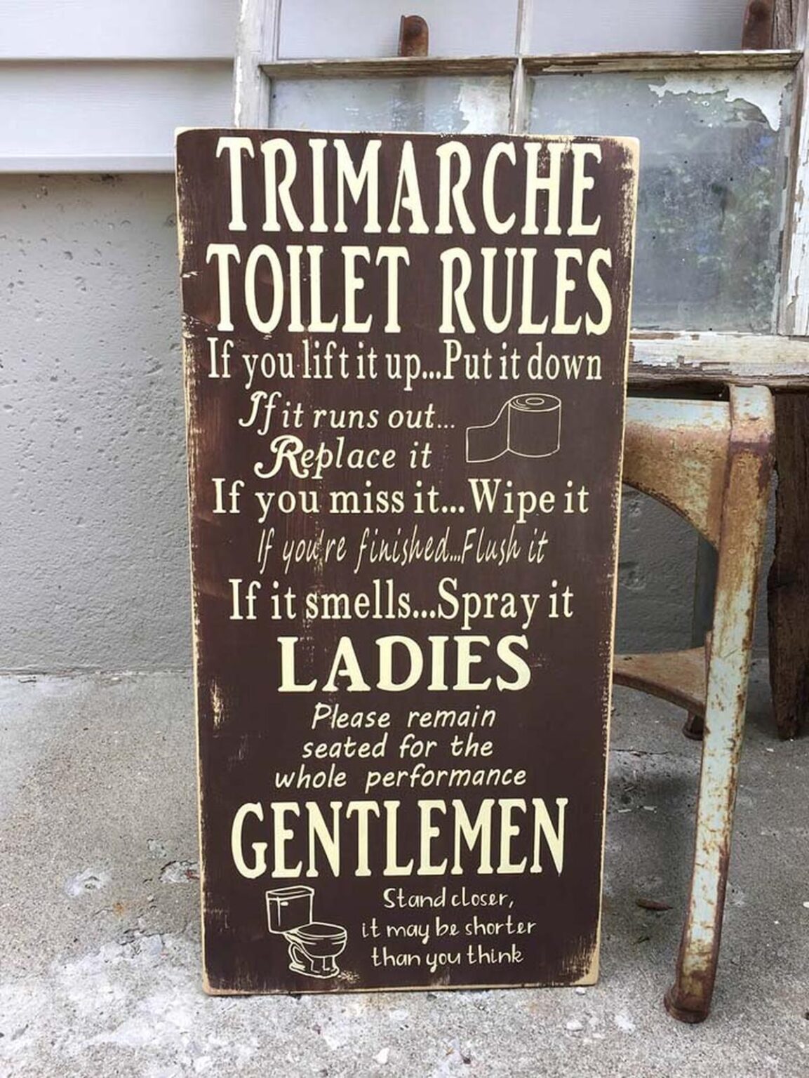 41 Cute Bathroom Sign Ideas to Add Personality