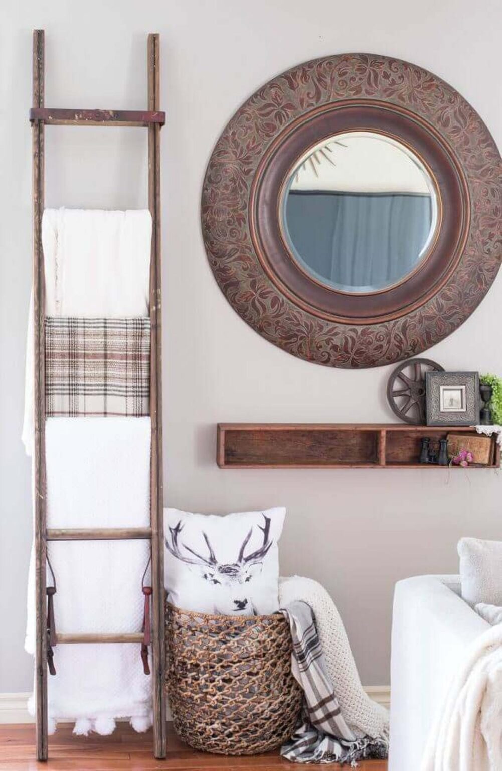 36 Stunning Repurposed Ladder Ideas for a Rustic Flair