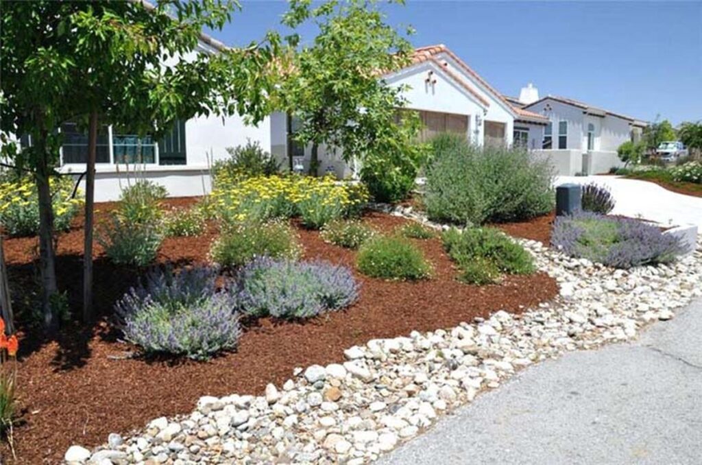 28 Gorgeous White Rock Landscaping Designs to Elevate Your Front Yard