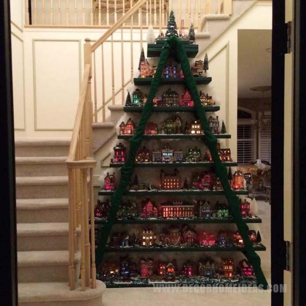 28 Innovative Christmas Ladder Tree Designs to Try