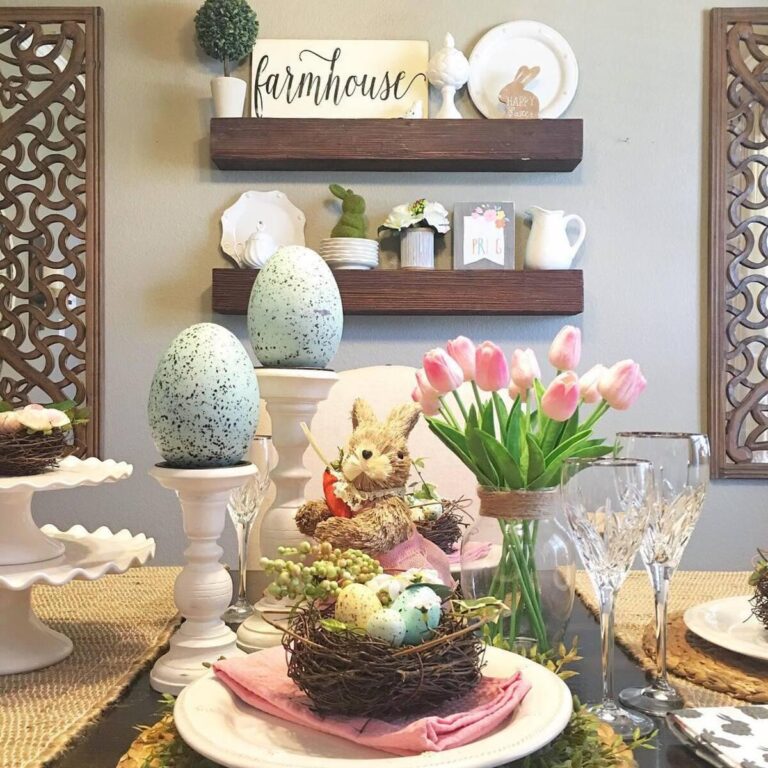 24 Rustic Easter Decor Ideas to Add Spring Charm