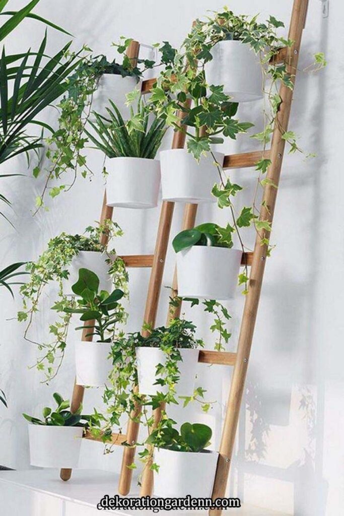 23 Creative Indoor Ladder Planters for Stylish Greenery