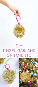 22 Easy Christmas Tinsel Decor Ideas
