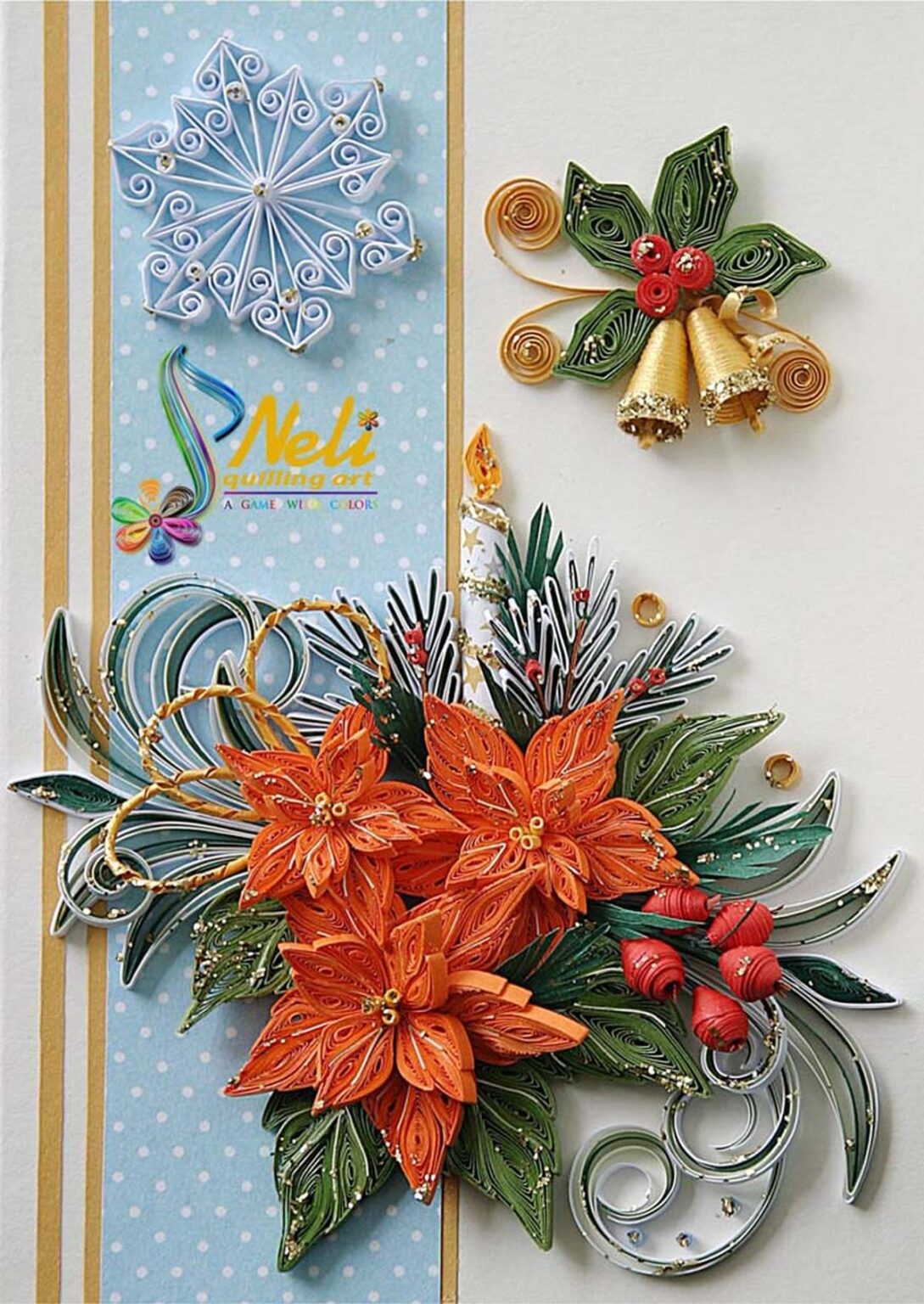 28 Beautiful Christmas Cards Crafted with Paper Quilling