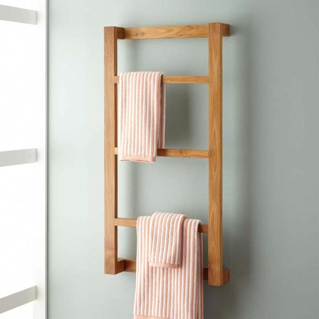 37 Amazing Towel Rack Ideas for a Neat Bathroom