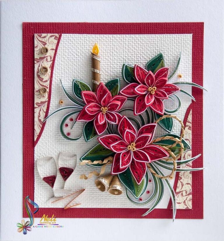 28 Beautiful Christmas Cards Crafted with Paper Quilling
