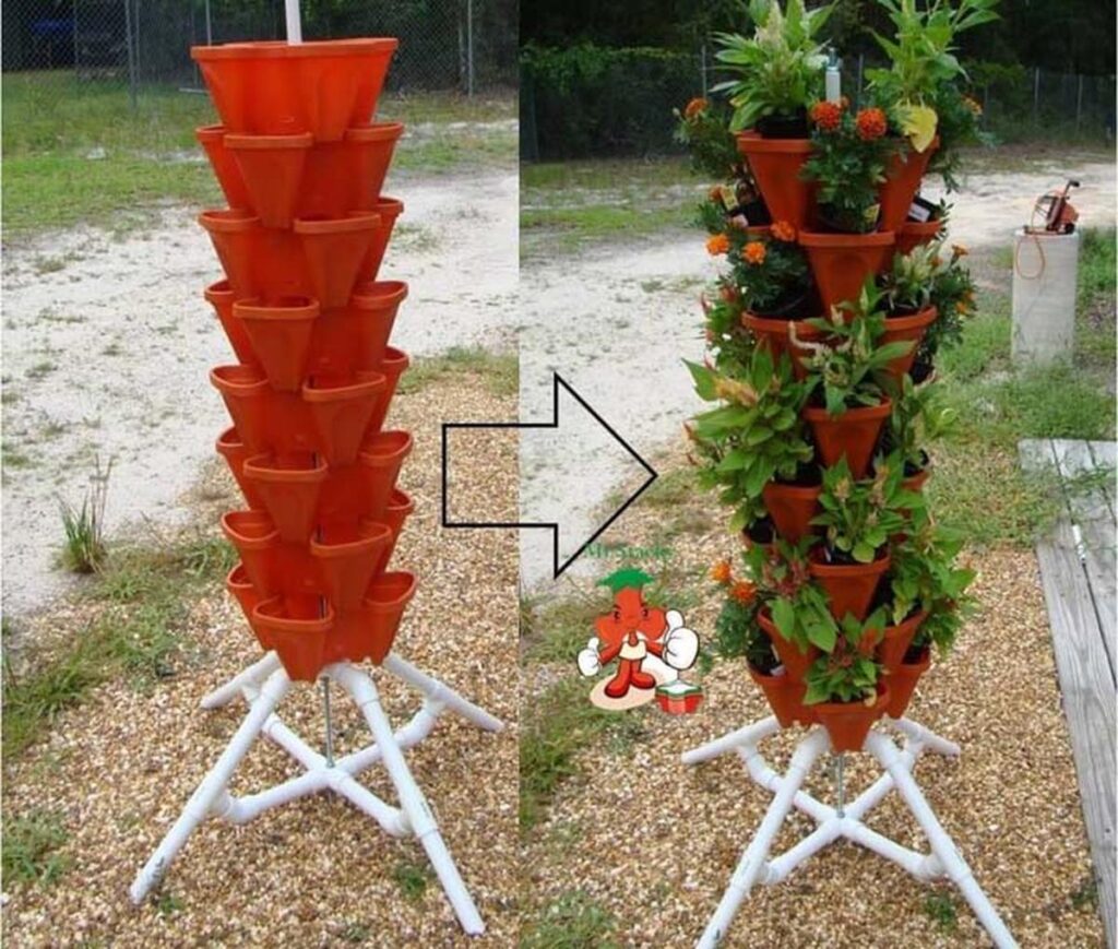 21 Best DIY Flower Towers for a Stunning Garden Look